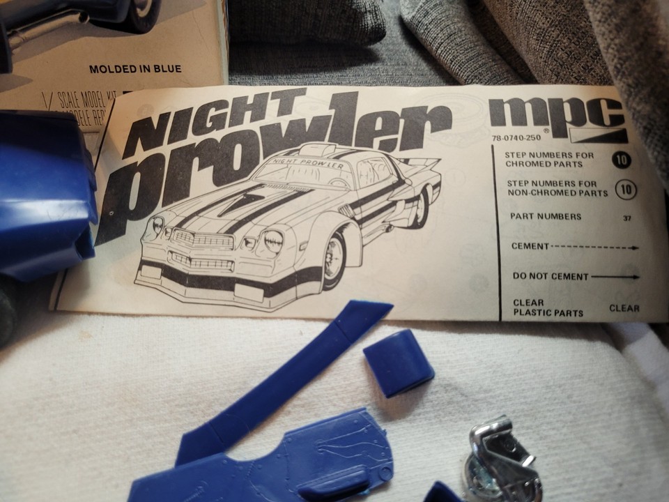 MPC Camaro Street Machine Night Prowler 1979 Model Car Kit Started in ...