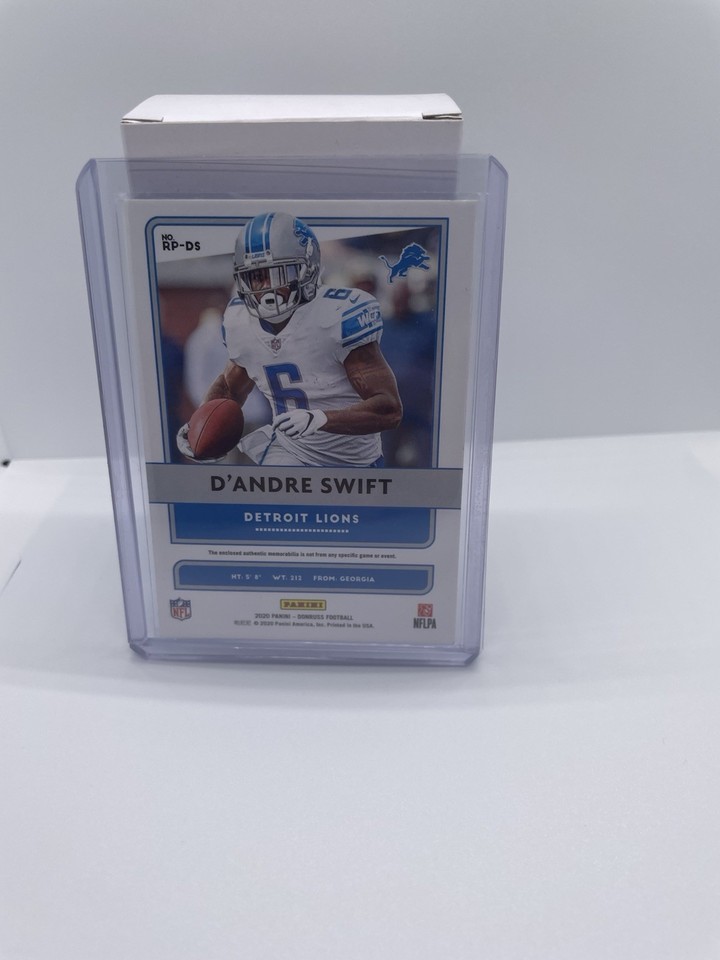 2020 Panini Donruss - Rookie Phenoms Jerseys D'Andre Swift #RP-DS (MEM ...
