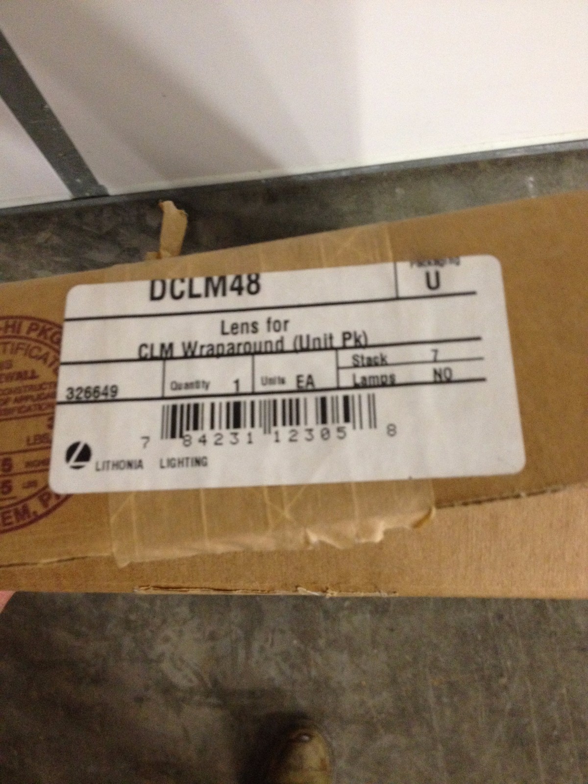 Lithonia Lighting Replacement Lens 4' FT Wrap Around Flourescent ...