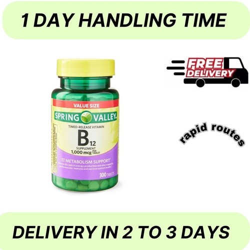 Spring Valley Vitamin B12 Timed-Release Tablets Dietary Supplement ...