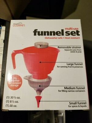 Handy Gourmet HandyGourmet Multi-Use Kitchen Funnel Set - NIB | eBay