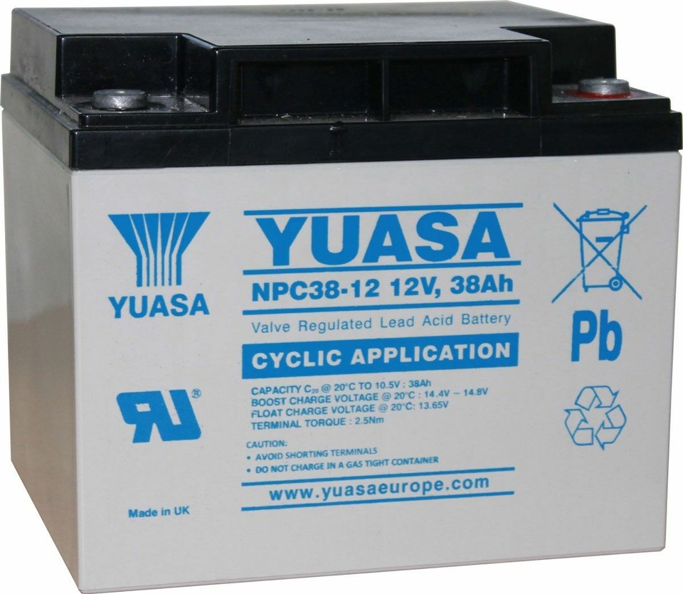 Yuasa 12V / 6V Battery For Model Boats, Lawn Mowers, Solar Panels and ...