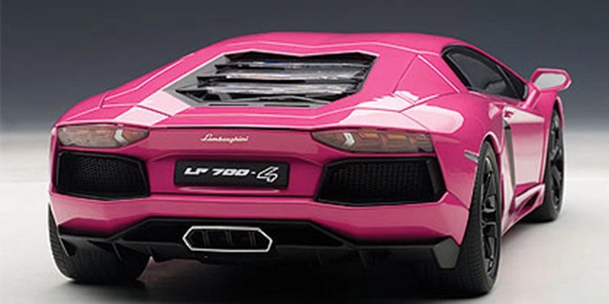 Pink Lamborghini Aventador Interior