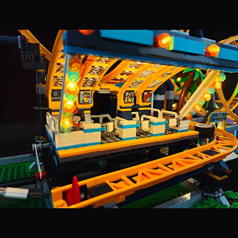 Lighting compatible with 10303 roller coaster LED remote control lights ...