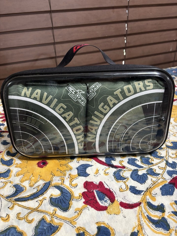 ACL comp navigators Approved Dual Sided Bean Bag Sets 4 green Cornhole - NEW | eBay