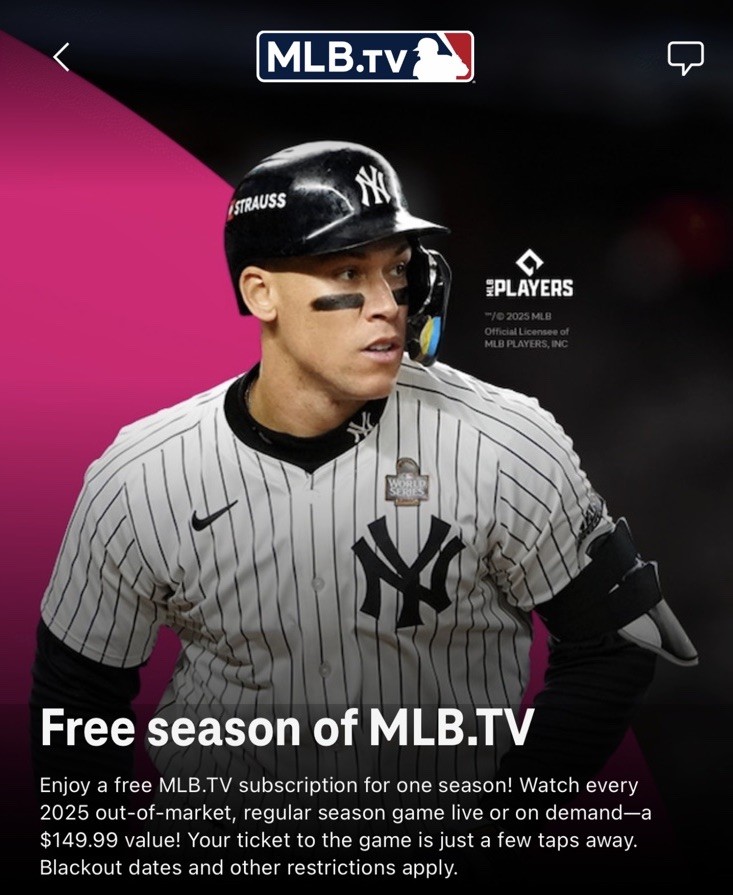 MLB.TV 2025 Season 1-Year Subscription Code | eBay