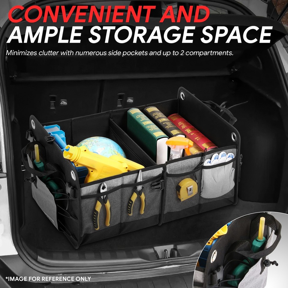 Trunk Cargo Organizer Folding Storage Collapsible Bag Bin for Car Truck ...
