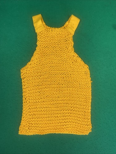 Original WW II British String Vest Dyed Yellow Broad Arrow Marked And ...