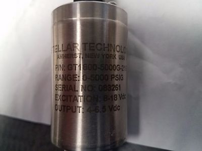 *NEW*Stellar Technology GT1800-5000G-216 Pressure Transducer Sensor 0 ...