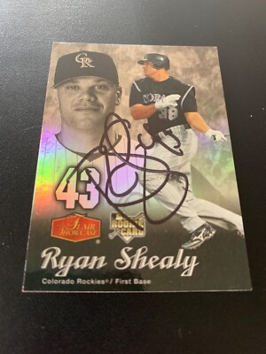 Ryan Shealy Signed 2006 Flair Showcase #3 Card Colorado Rockies ...