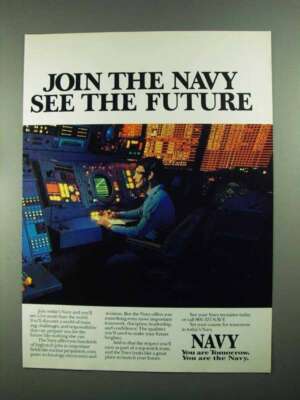 1988 U.S. Navy Ad - Join the Navy See the Future | eBay