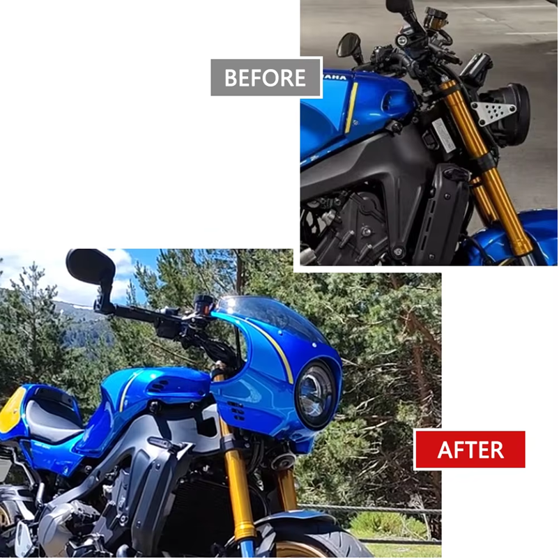 Yamaha XSR 900 XSR900 Front Fairing Nose Cowl Windshield Headlight ...