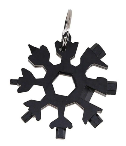 Lot of (4) 18 In 1 Portable Stainless Snowflake Key Chain Screwdriver ...