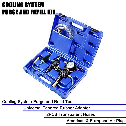 Cooling System Vacuum Purge Radiator Coolant Refill Tool Kit Universal ...