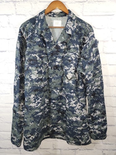 US Navy Working Blue Digital Camo Size Medium-XLong Military Uniform | eBay