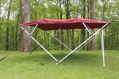 VORTEX SQUARE TUBE FRAME 4 BOW PONTOON/DECK BOAT BIMINI TOP 12 ...