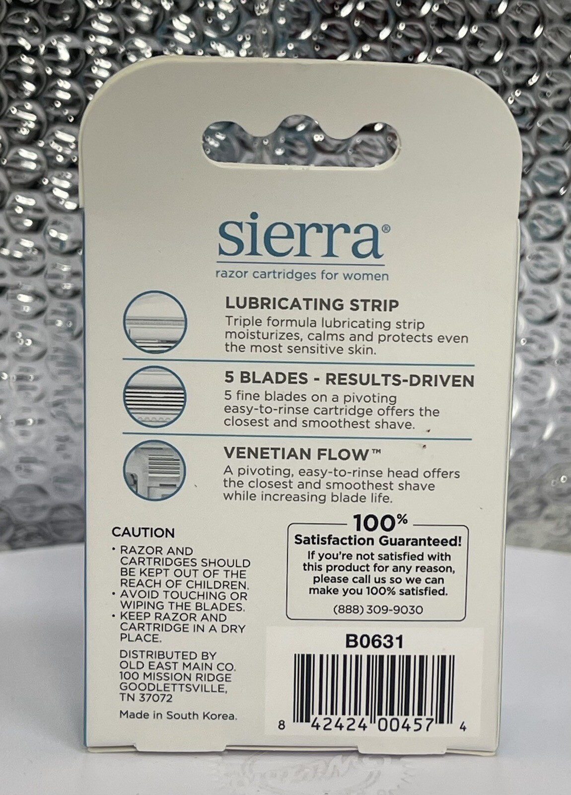 Sierra Razor Cartridges for Women 5 Blade 4 Cartridges Lubricating ...