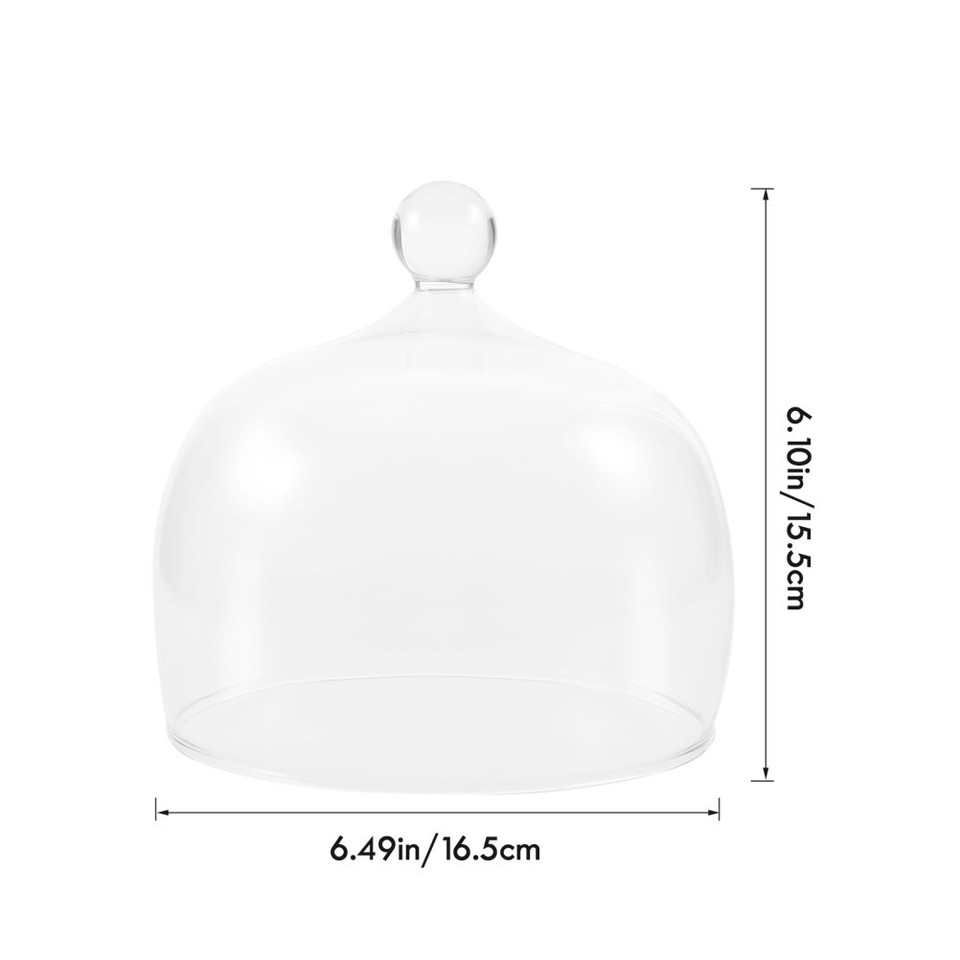 1pc Food Glass Cover Transparent Cover for Western Dish Kitchen ...