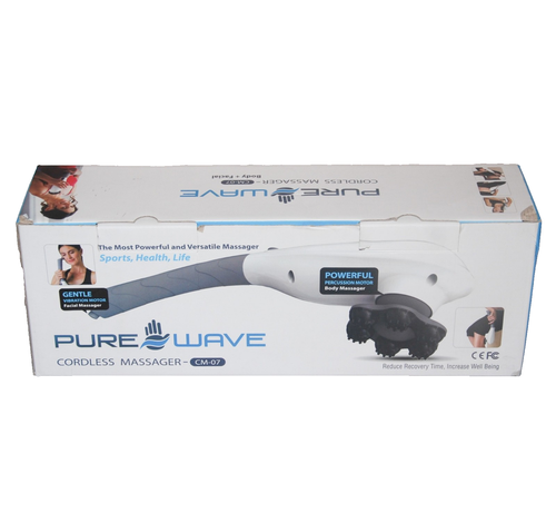 PURE WAVE CM-07 Cordless Massager with Attachments Massage Wand | eBay