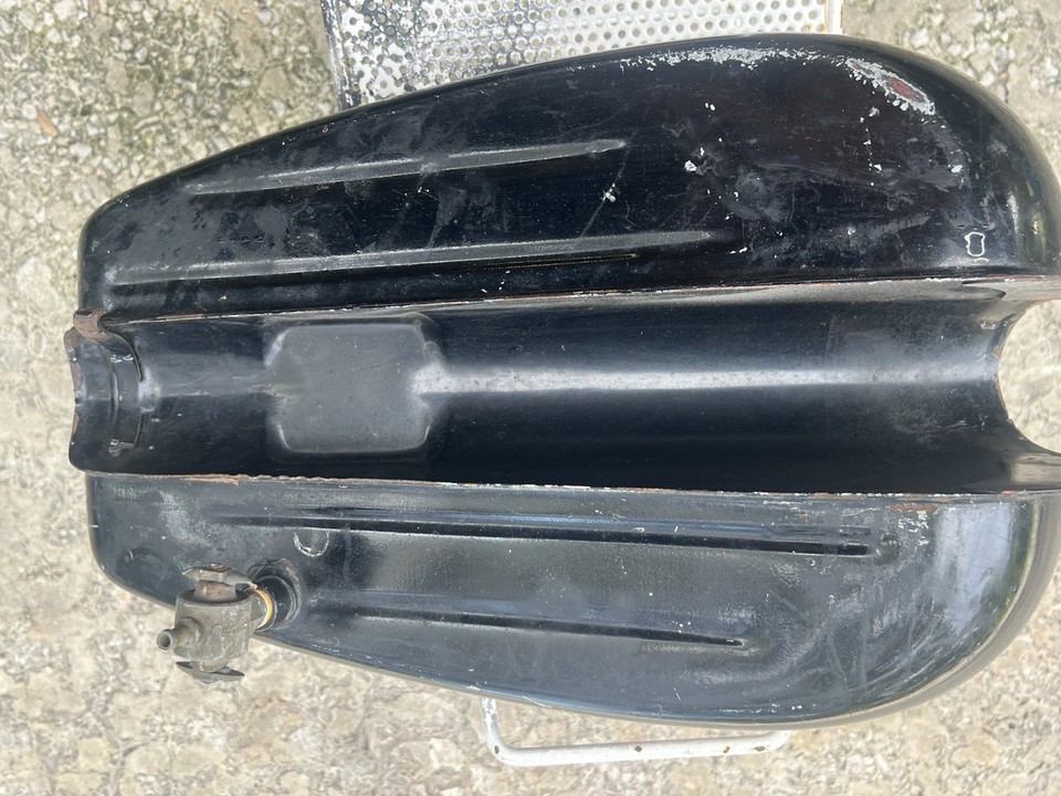 Harley-Davidson AMF Motorcycle Fuel Tank Black with Stripes 1975 OEM | eBay