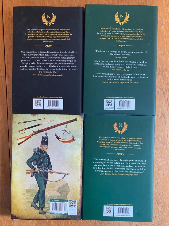 Napoleonic Library EIGHT Books Wellington Napoleon Waterloo Peninsula ...