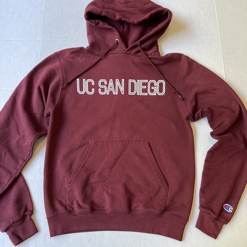 Vtg UCSD Tritons Champion Eco Sweatshirt Hoodie XS Rare Red Color San ...