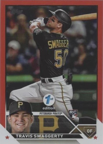 2023 Topps Series 1 1st Edition - Red Foil #67 Travis Swaggerty /50 (RC ...