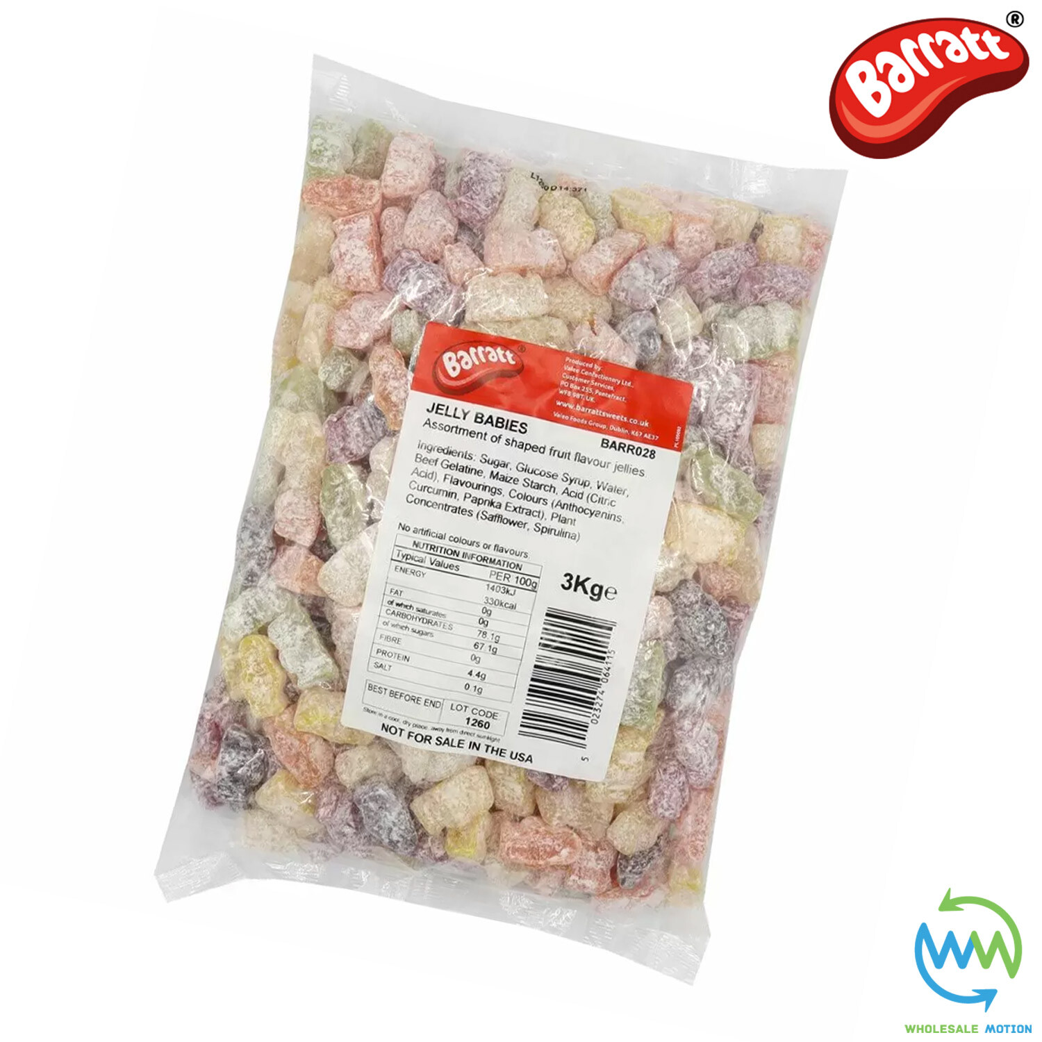 BARRATT JELLY BABIES Sweets BABY SHOWER Gift WEDDING FAVOURS Gummy PICK ...