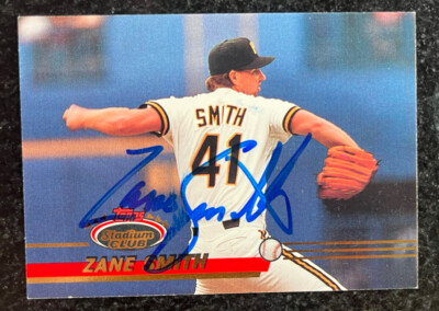 ZANE SMITH 1993 Topps Stadium Club TSC #343 Baseball Card AUTO ...
