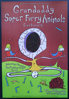 Grandaddy Concert Poster San Francisco 2003 F-587 The Fillmore | eBay