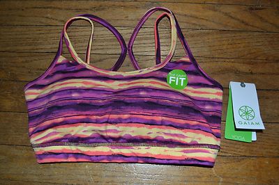 Gaiam Yoga Sports Bra Shine Bra Top Mulit-Color Bra MSRP $30.00 | eBay