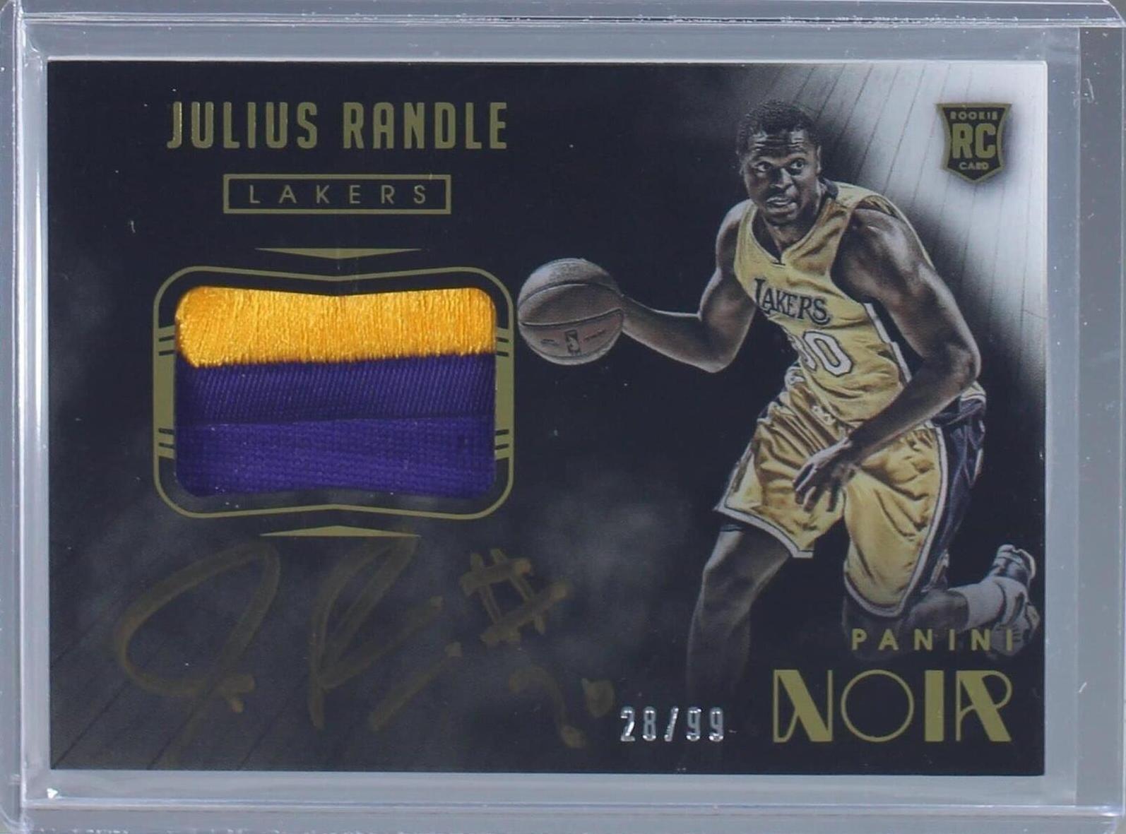 2014-15 Panini Noir - Color Autographed Patch Rookies Julius Randle ...