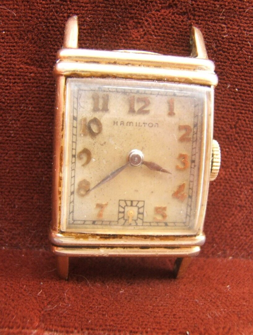 VINTAGE HAMILTON 982 GOLD FILLED WRIST WATCH RUNNING GOOD CONDITION | eBay