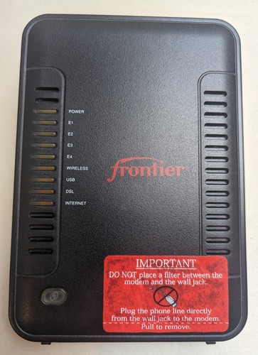 FRONTIER Westell ADSL2+ Modem Router 7500 A90-750045-07 with Power ...