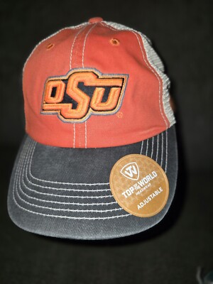 OSU Oklahoma State Cowboys Retro Distressed Mesh Baseball Cap NCAA Hat ...