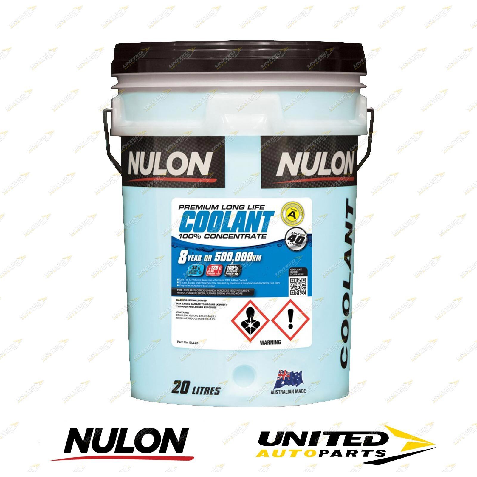 NULON Blue Long Life Concentrated Coolant 20L for MERCEDES-BENZ A200 ...