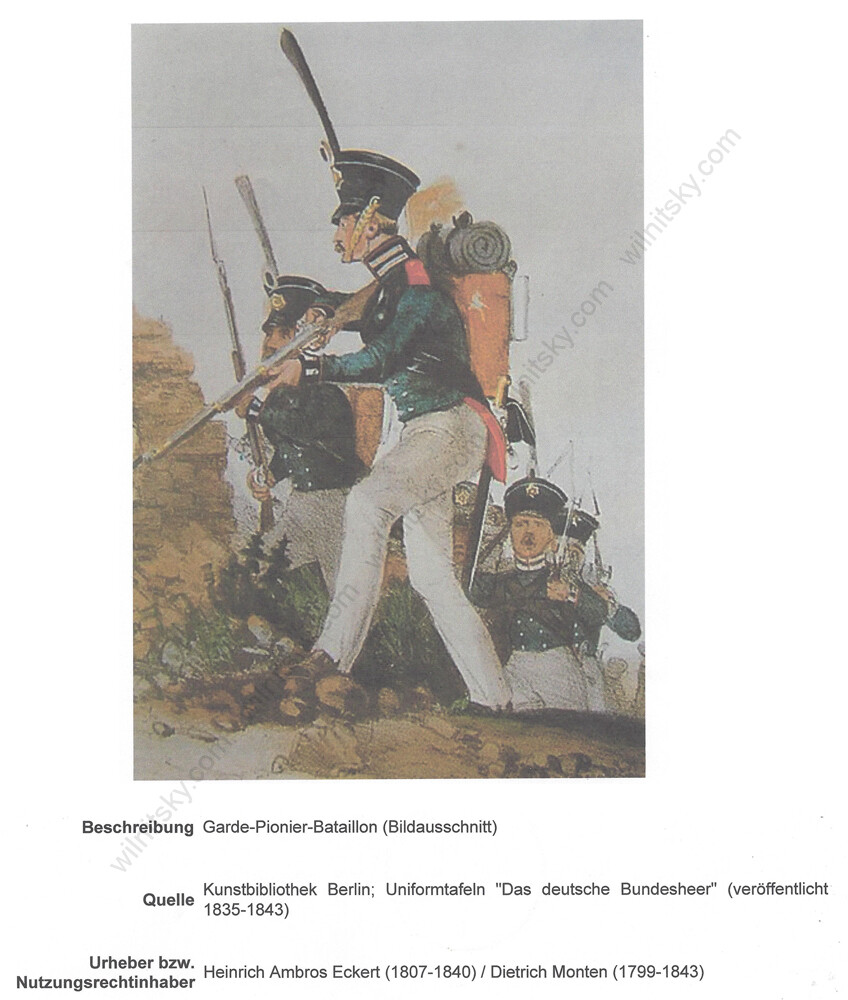 "Gustav Friedrich Hermann Sontheim, cadet of Prussian "Garde-Pionier ...