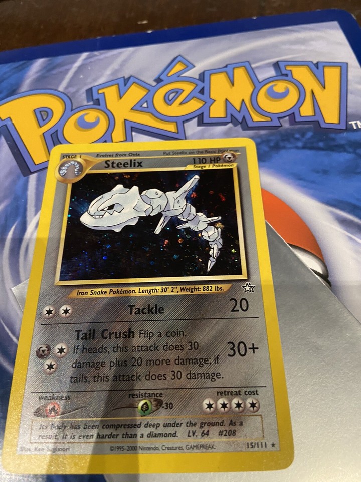 Pokémon TCG Steelix Neo Genesis 15 Holo Unlimited Holo Rare | eBay