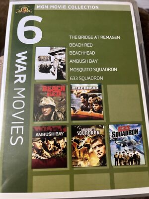 MGM Movie Collection: 6 War Movies (DVD, 2010, 6-Disc Set) 883904230939 ...