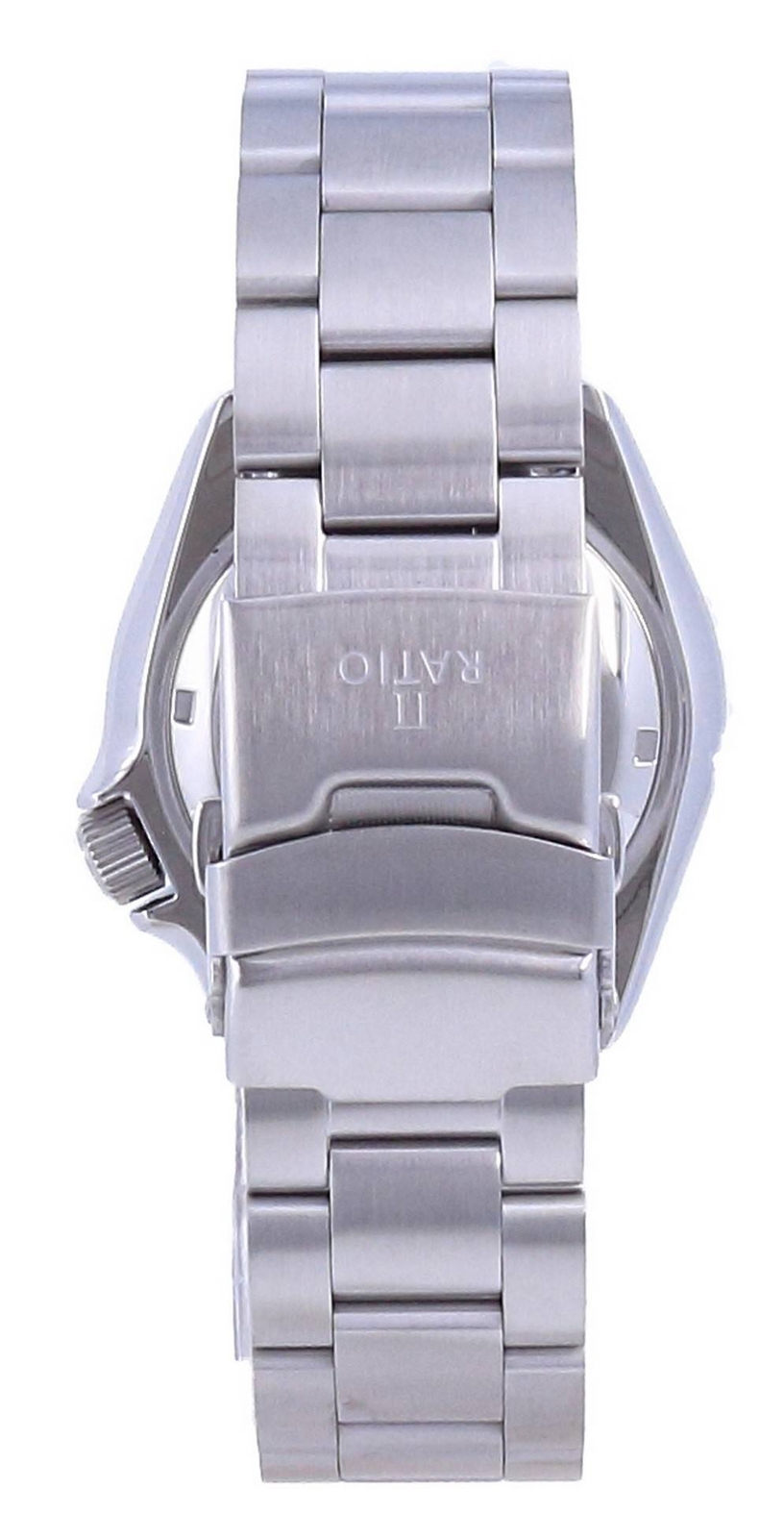 Ratio Diver Sports Automatic Black Dial Silver Case RTA100 Men's Watch ...