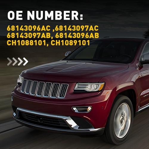 Bumper Filler Panel Pair For 2014-2020 Jeep Grand Cherokee 68143097AC ...