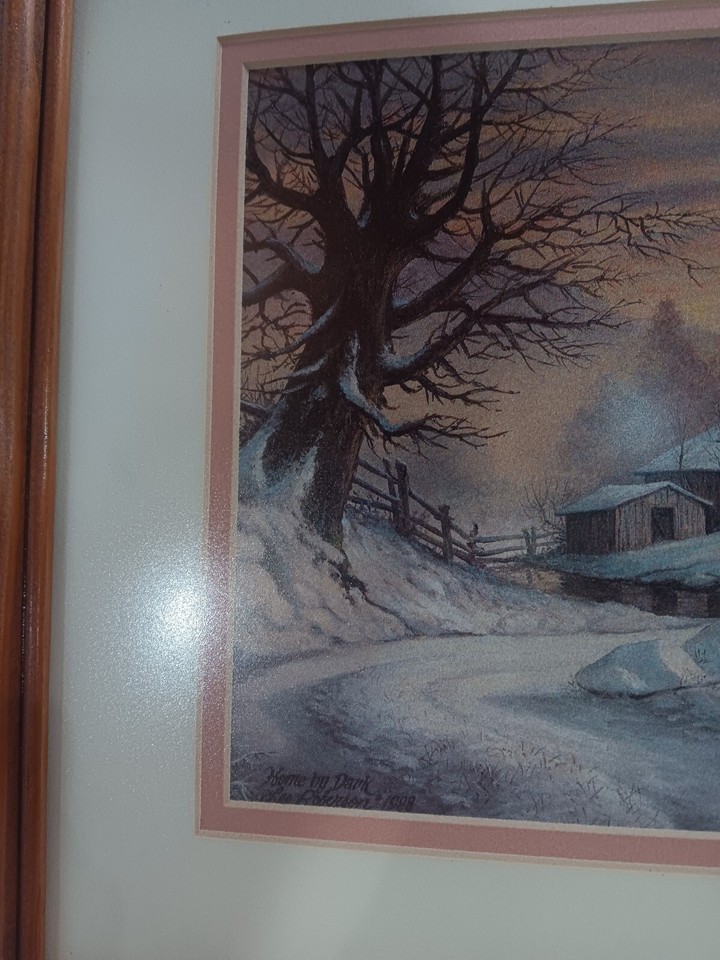 Home By Dark 1988 Framed Art Print Signed Lee Roberson Artist of the ...