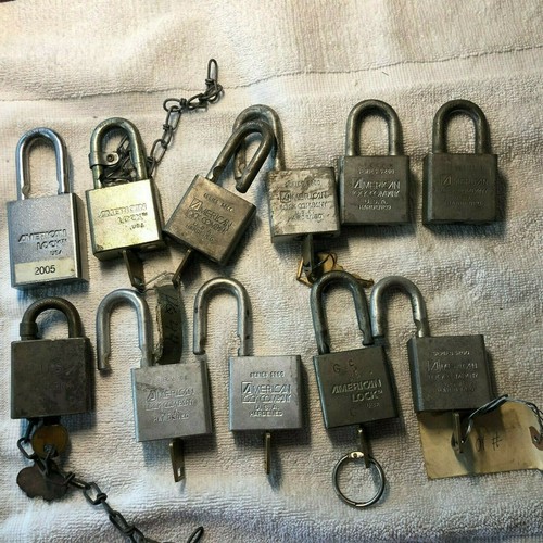 Vintage US American Lock Package of 11 locks total 8 w keys | eBay