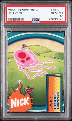 2004 UD Nicktoons #NT-56 JELLYFISH PSA 10 GEM MINT Spongebob ...