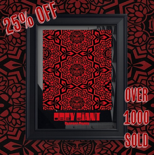 OBEY FRAMED A3 Fine Art Print. Classic Shepard Fairey Design. Obey ...