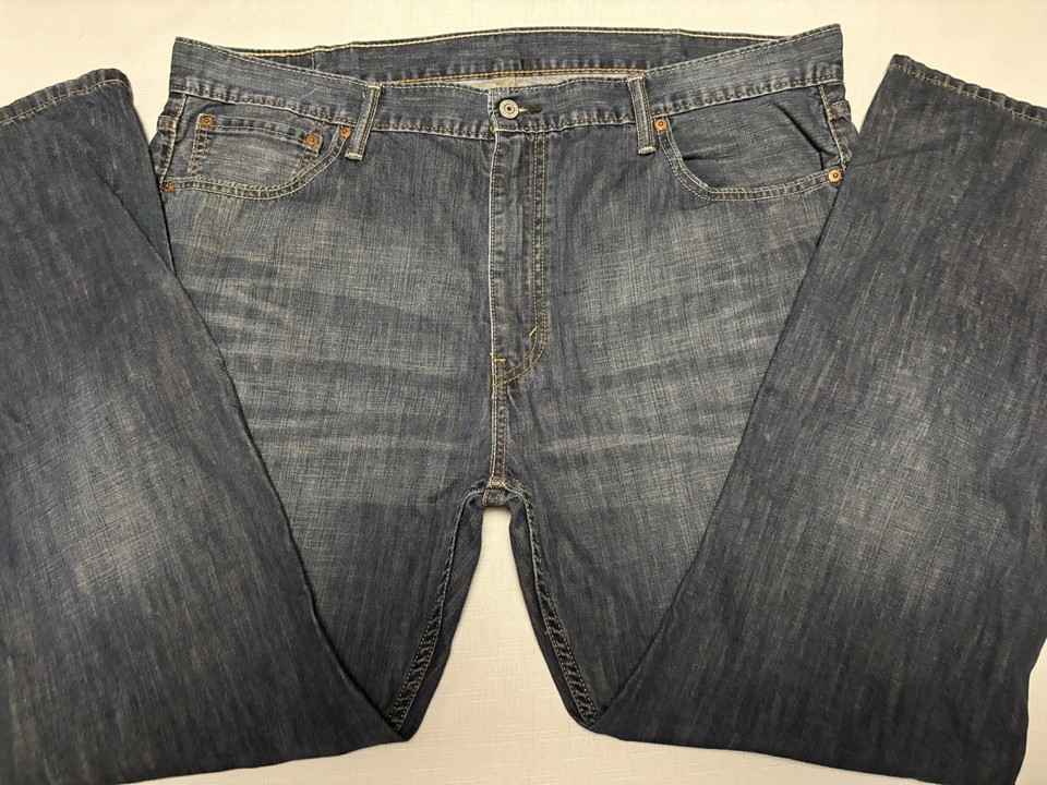 Levi’s Men’s 527 Low Boot Cut Blue Jeans 42x30 | eBay