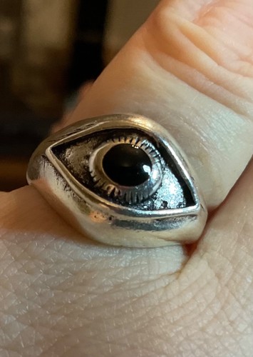 Stainless Steel EYE Ring Size 7 1/2, Human Eye Ball, Eyeball | eBay UK