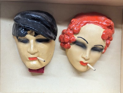 Vintage Dorothy Margot ? Face Mask Miniature Wall Decor Lot | eBay