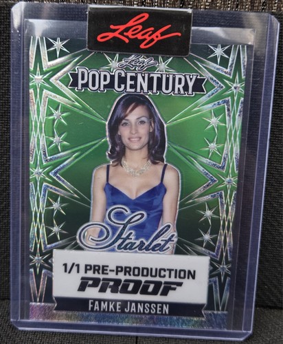 2024 Leaf Pop Century Starlet Starburst Crystal Green Proof Famke ...