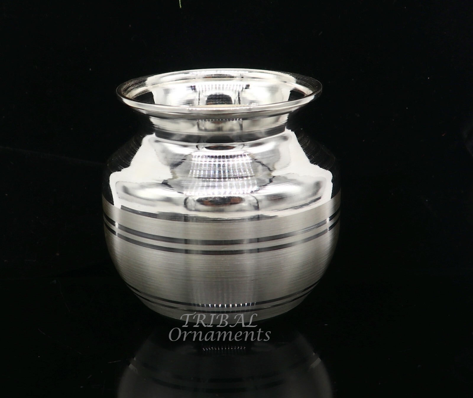 925sterling silver handmade plain small Kalash or pot silver puja ...